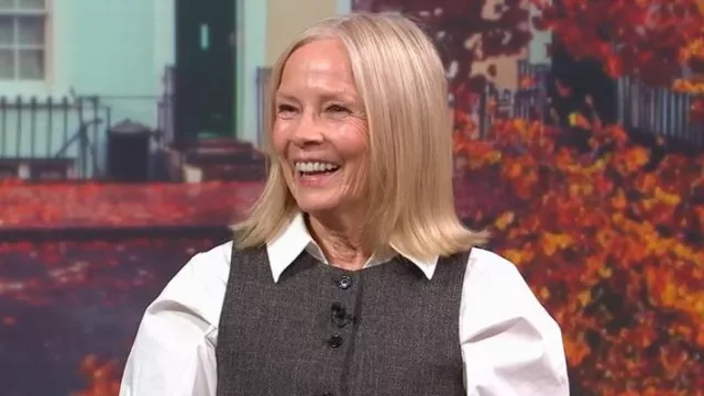 H&M Long Waistcoat worn by Jo Good as seen in This Morning on October 1 ...