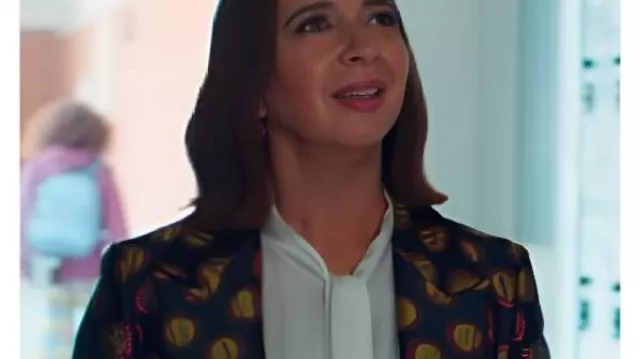 Loot S3 Molly Wells Black & Gold Dot Blazer worn by Molly Novak (Maya ...