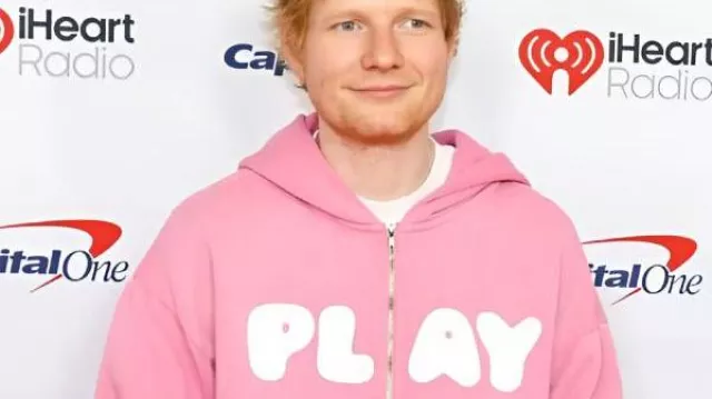 Ed Sheeran iHeartRadio Z100’s Jingle Ball 2025 Pink Hoodie | Spotern
