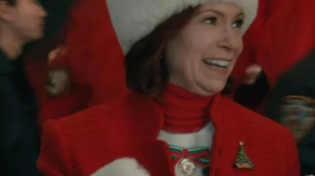 Elsbeth S03 Carrie Preston Red Tweed Coat worn by Elsbeth Tascioni ...