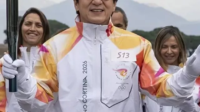 Winter Olympics 2026 Jackie Chan Flame Jacket | Spotern