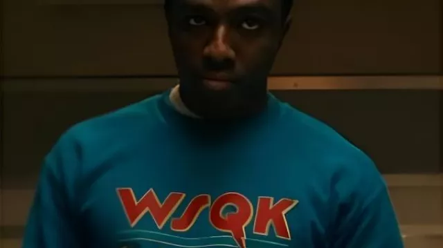 Stranger Things S05 Lucas Sinclair Blue Sweatshirt worn by Lucas ...
