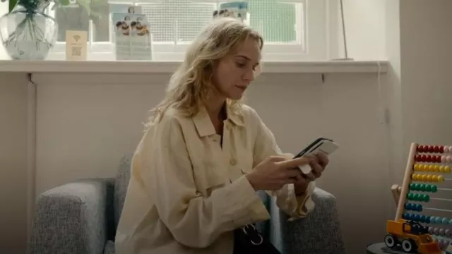 Whistles Ivory Abby Linen Casual Jacket worn by Jess (Diane Kruger) as ...