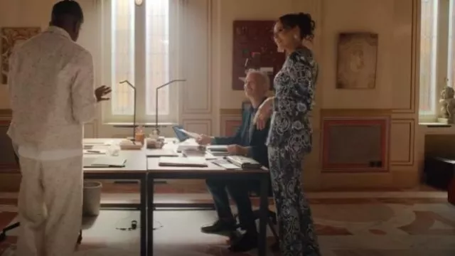 Leonard Paris S/S 2025 Printed Suit Set worn by Princess Jane (Minnie ...