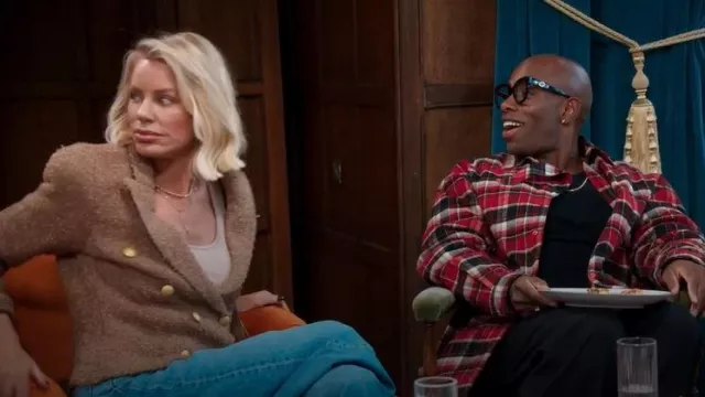 L'Agence Bethany Knit Blazer worn by Caroline Stanbury as seen in The ...