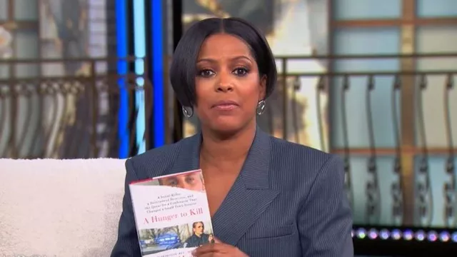 Sandro Striped Tailored Jacket worn by Tamron Hall as seen in Tamron ...