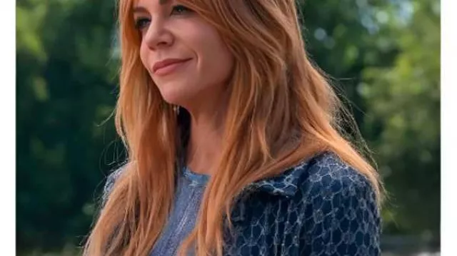 High Potential S02 Kaitlin Olson Printed Jacket worn by Morgan Gillory ...