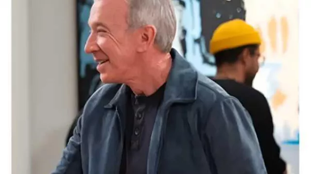 Shifting Gears S02 Tim Allen Blue Suede Jacket worn by Matt Parker (Tim ...