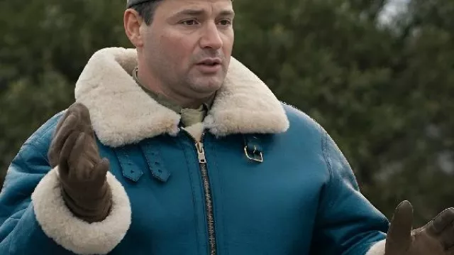 Jimmy 2026 Jason Alexander Shearling Leather Jacket as seen in Jimmy ...