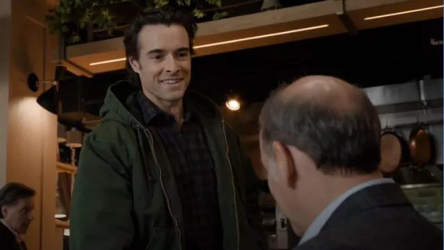Superdry Surplus Hooded Bomber Jacket worn by Jake Griffin (Corey Cott ...