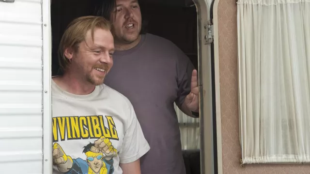 Invincible Comic T-Shirt worn by Graeme Willy (Simon Pegg) in Paul ...