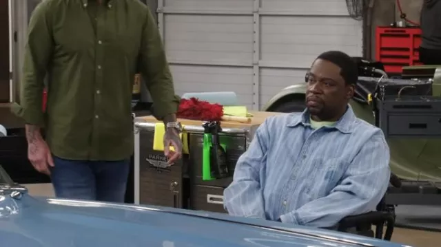 Carhartt WIP Denim Shirt Rylan worn by Stitch (Daryl Mitchell) as seen ...