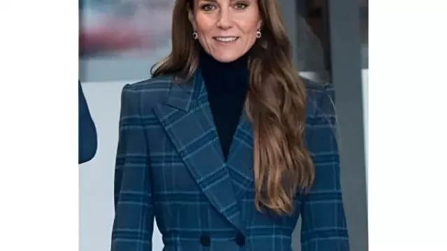 Kate Middleton Scotland Visit 2026 Tartan Coat | Spotern