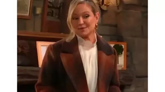 The Young And The Restless 2026 Sharon Case Plaid Coat worn by Sharon ...