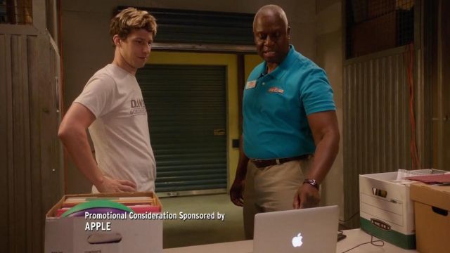 The MacBook Air Ray Holt (Andre Braugher) on Brooklyn Nine Nine S4E1 | Spotern