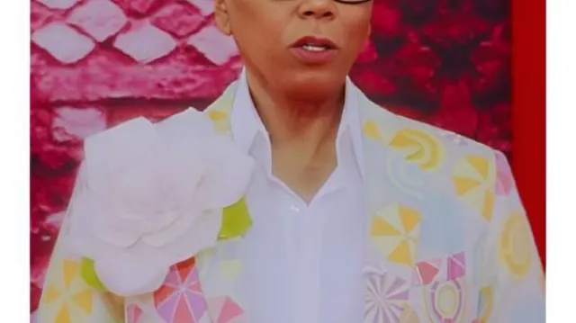 RuPauls Drag Race S18 RuPaul Pastel Print Blazer | Spotern