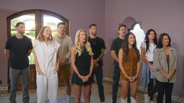 Hanalei Acacia Ari Jumpsuit worn by Allyshia Gupta as seen in Bachelor ...