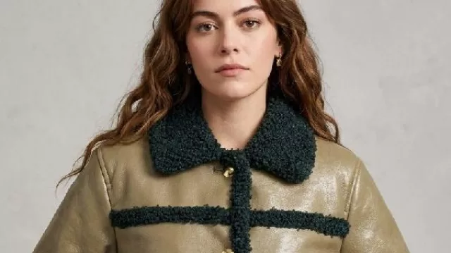 Off Campus 2026 Allie Hayes Aviator Jacket As Seen In Off Campus S01