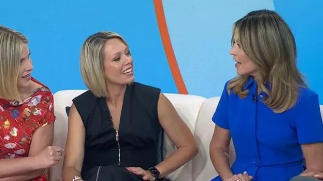Theory Tailored Short Sleeve Shirtdress worn by Savannah Guthrie as ...