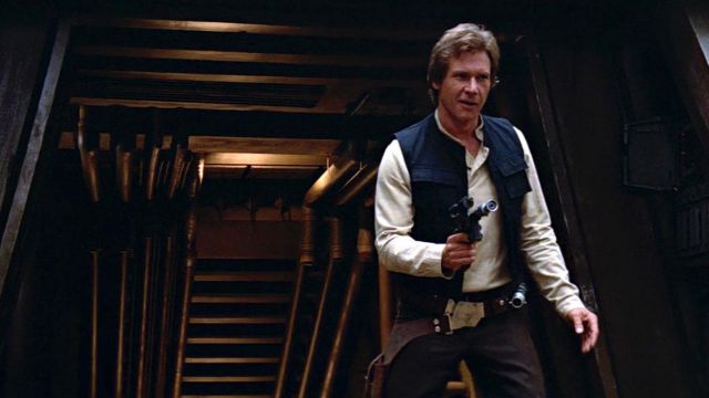 The Droid Caller Han Solo (Harrison Ford) in Star Wars : A New Hope ...