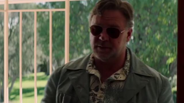 The printed shirt "tropical" Jackson Healy (Russell Crowe) in The Nice Guys | Spotern