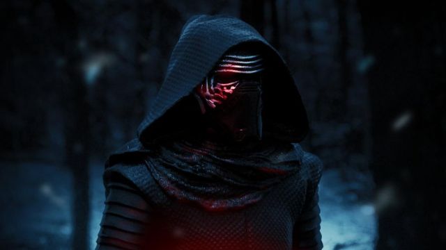 The cosplay of Kylo Ren (Adam Driver) in " Star Wars VII : The ...