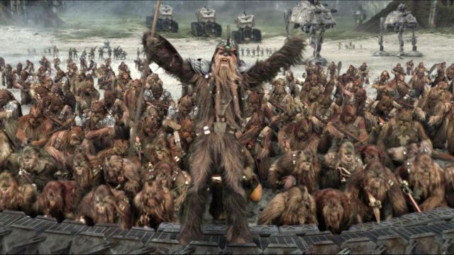 The blaster of the Wookiees in Star Wars III : revenge of The Sith ...