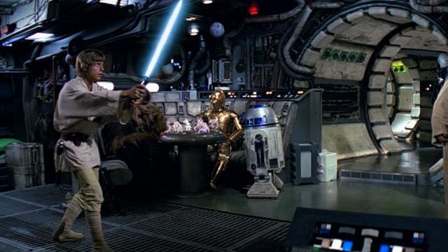 The replica of the Jedi training ball for Luke Skywalker in Star Wars ...