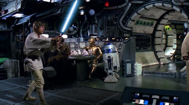 The replica of the Jedi training ball for Luke Skywalker in Star Wars ...