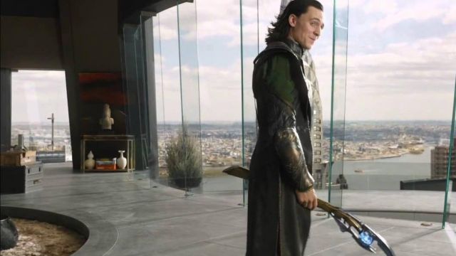 The long sceptre final light of Loki (Tom Hiddleston) in the Avengers ...