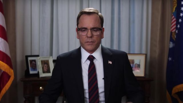 The tie of Tom Kirkman (Kiefer Sutherland) in Designated Survivor | Spotern