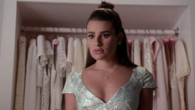 The authentic dress Asos Hester Ulrich (Lea Michele) in Scream Queens ...