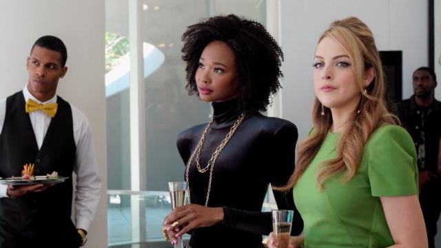 El bodysuit negro de manga larga Faith Connexion de Monica Colby ...