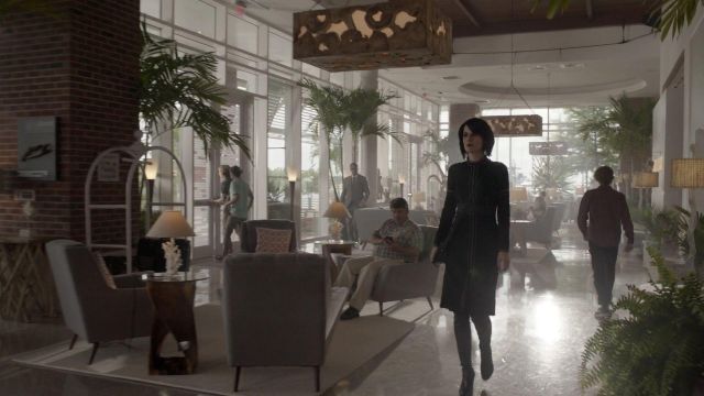 Burberry Regimental Wool Silk Shift Dress worn by Letty Raines ...