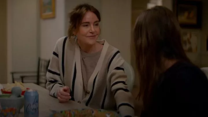 Liz (played by Christa Miller) outfits on Shrinking