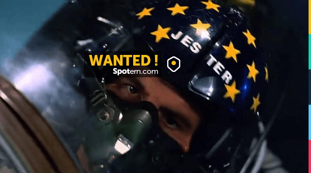 The helmet of driver Rick Heatherly / Jester (Michael Ironside) in Top ...