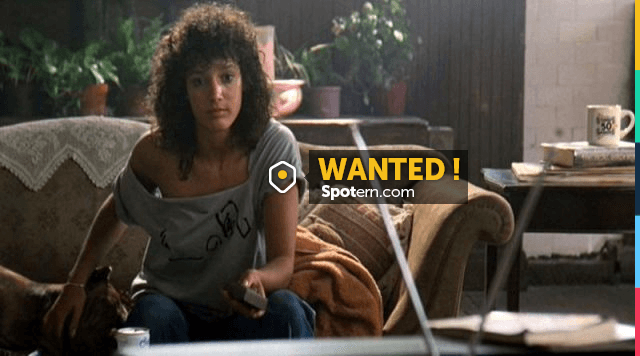 Camiseta gris con sangría de Jennifer Beals en Flashdance | Spotern