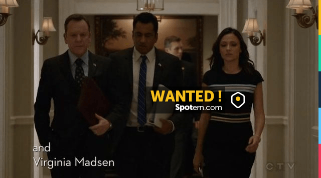 La robe noire à rayures de Emily Rhodes (Italia Ricci) dans Designated ...