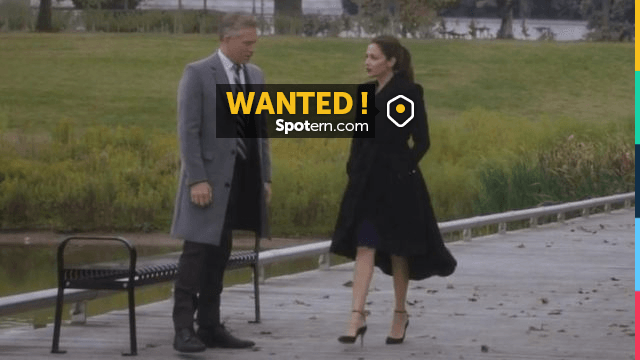 Black Trench Coat worn by Emily Rhodes (Italia Ricci) as seen in ...
