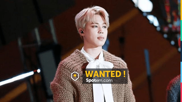 Oversized brown wool sweater worn by Park Jimin as seen in Mnet Asian ...