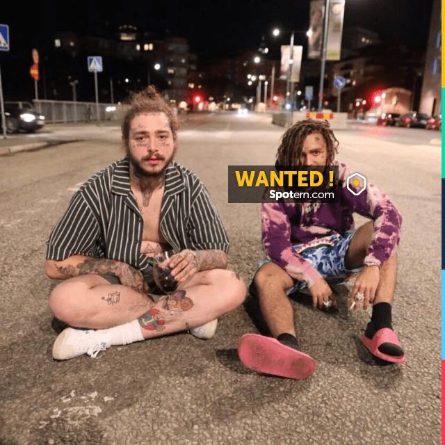 Purple sweatshirt worn by Lil Pump on his Instagram account with Post ...