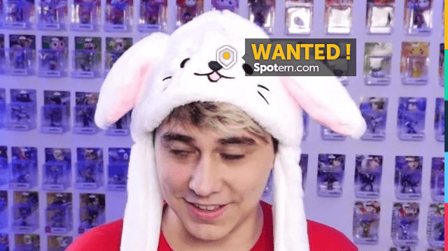 The hat rabbit worn by Farod in his YouTube video The PERFECT SUBJECT ...