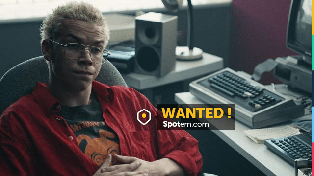 Red shirt worn by Colin Ritman (Will Poulter) as seen in Black Mir­ror ...