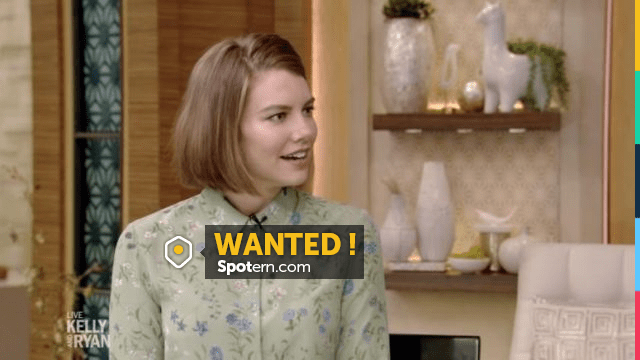 Green Flower Shirt worn by Lauren Cohan on LIVE with Kelly and Ryan ...