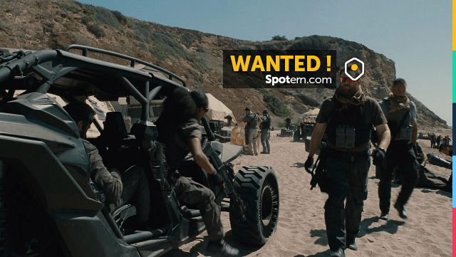 Orange protective eyewear worn by one of the Delos PMC in Westworld ...