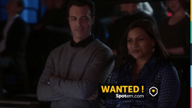 Checkered shirt in blue worn by Molly Patel (Mindy Kaling) as seen in ...