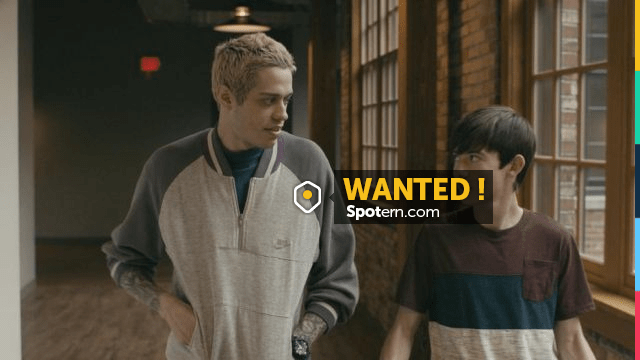 Grey Nike zip varsity sweater worn by Zeke (Pete Davidson) in Big Time ...