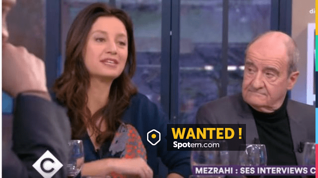 Le pull bleu avec imprimé félin de Marion Ruggieri dans C à Vous | Spotern