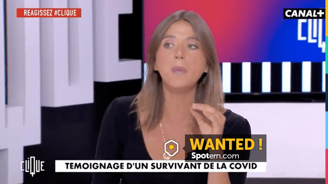 Le collier en or jaune porté par Camille Dauxert dans l'émission Clique ...