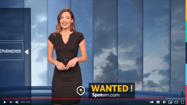 Black dress of Gennifer Demey in Weather M6 | Spotern